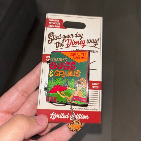 Disney | Accessories | Disney Cereal Boxes 220 Timon Bugs Grubs Pin Le ...